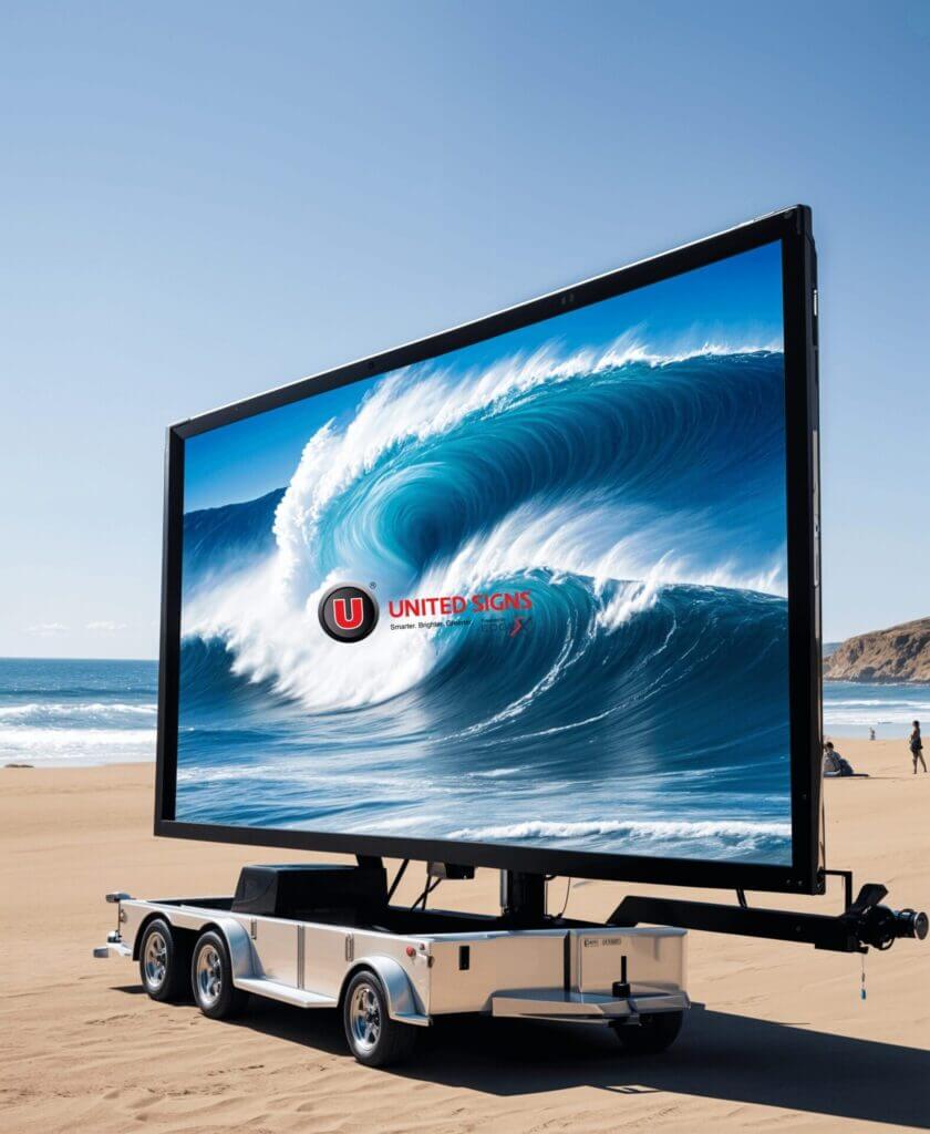Mobile LED Screen Trailer USMT-16 | Portable Advertising Display