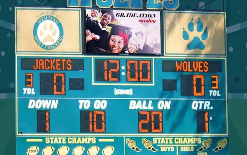 Digital Outdoor Sports Scoreboards | UnitedSigns.com